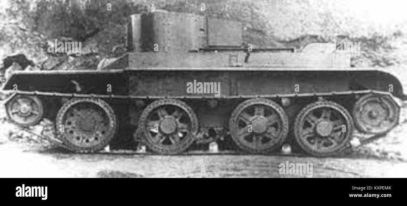 The BT-6 was a Soviet light tank developed in the early 1930s, used ...