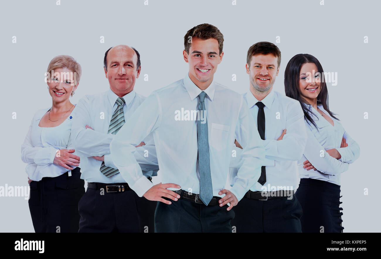Group of business people team. Isolated on white background Stock Photo ...