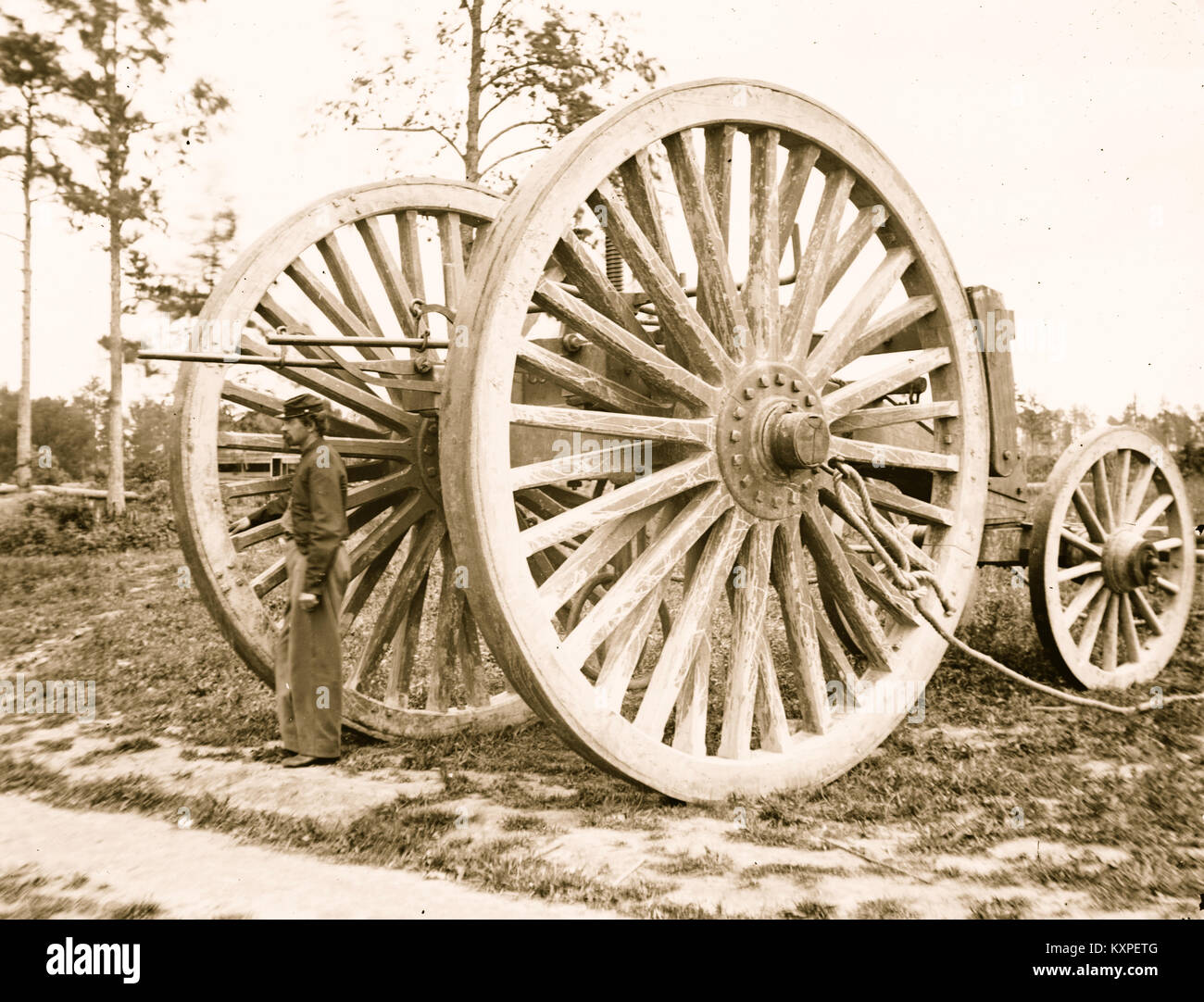 Drewry's Bluff, Virginia (vicinity). Sling cart used in removing the ...