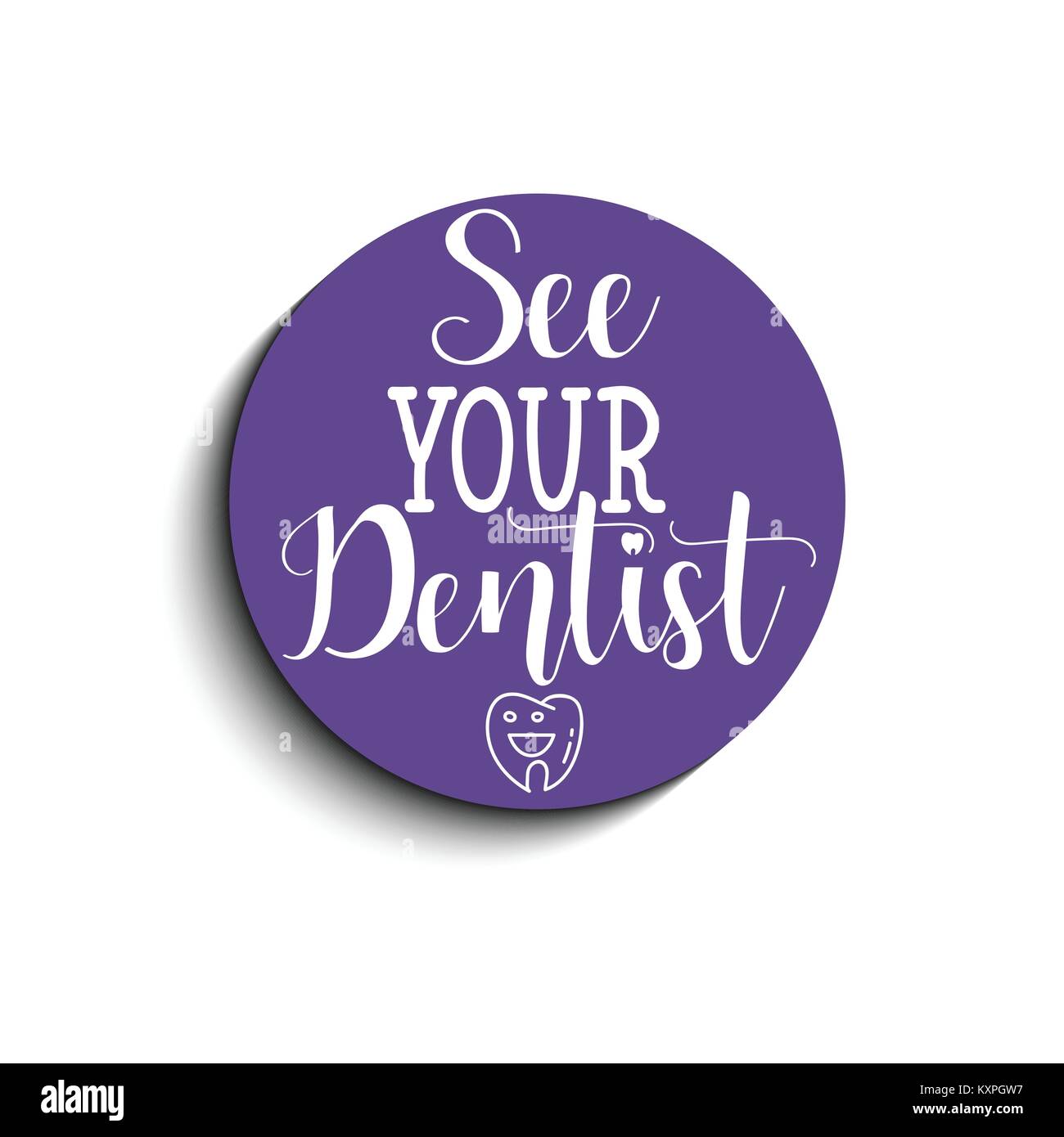 See your dentist. Vector hand drawn illustration Stock Vector Image ...