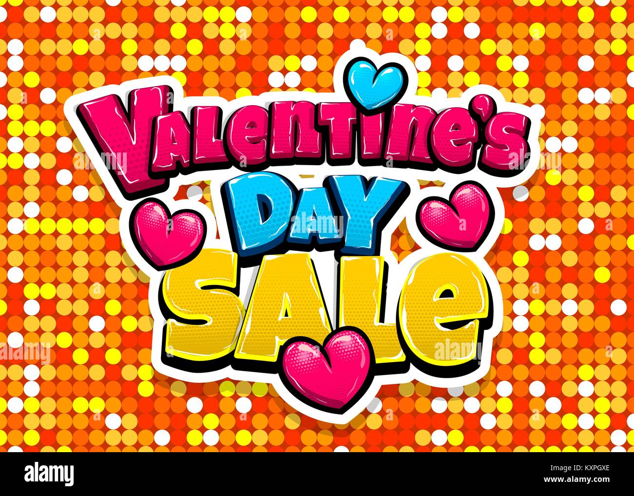 Happy Valentines Day pop art Stock Vector Image & Art - Alamy
