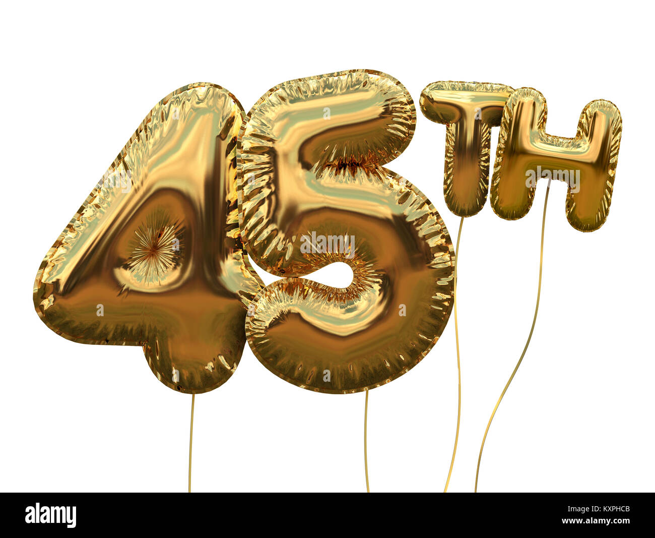 Happy birthday 45th birthday Cut Out Stock Images & Pictures - Alamy
