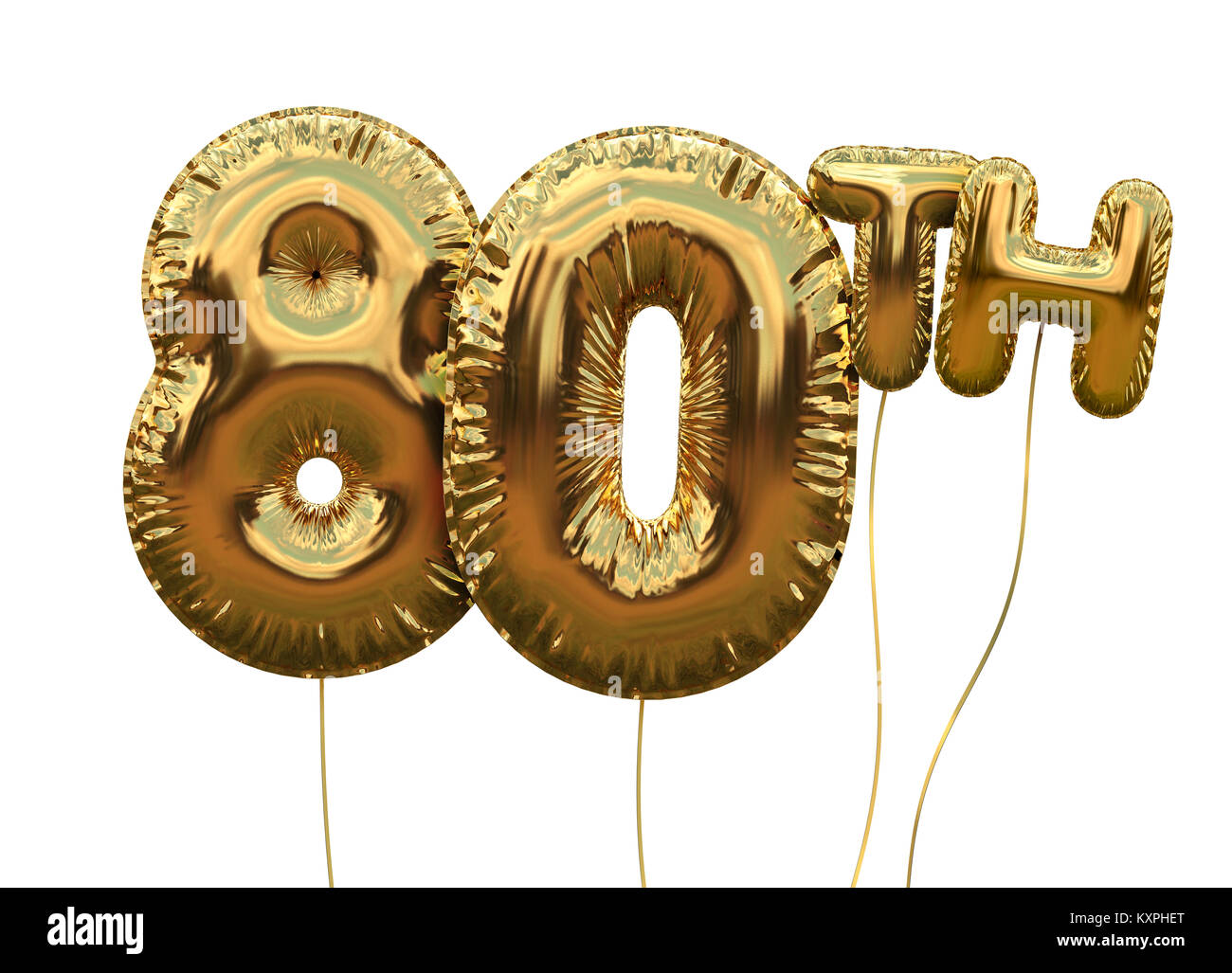 Happy 80th anniversary Cut Out Stock Images & Pictures - Alamy