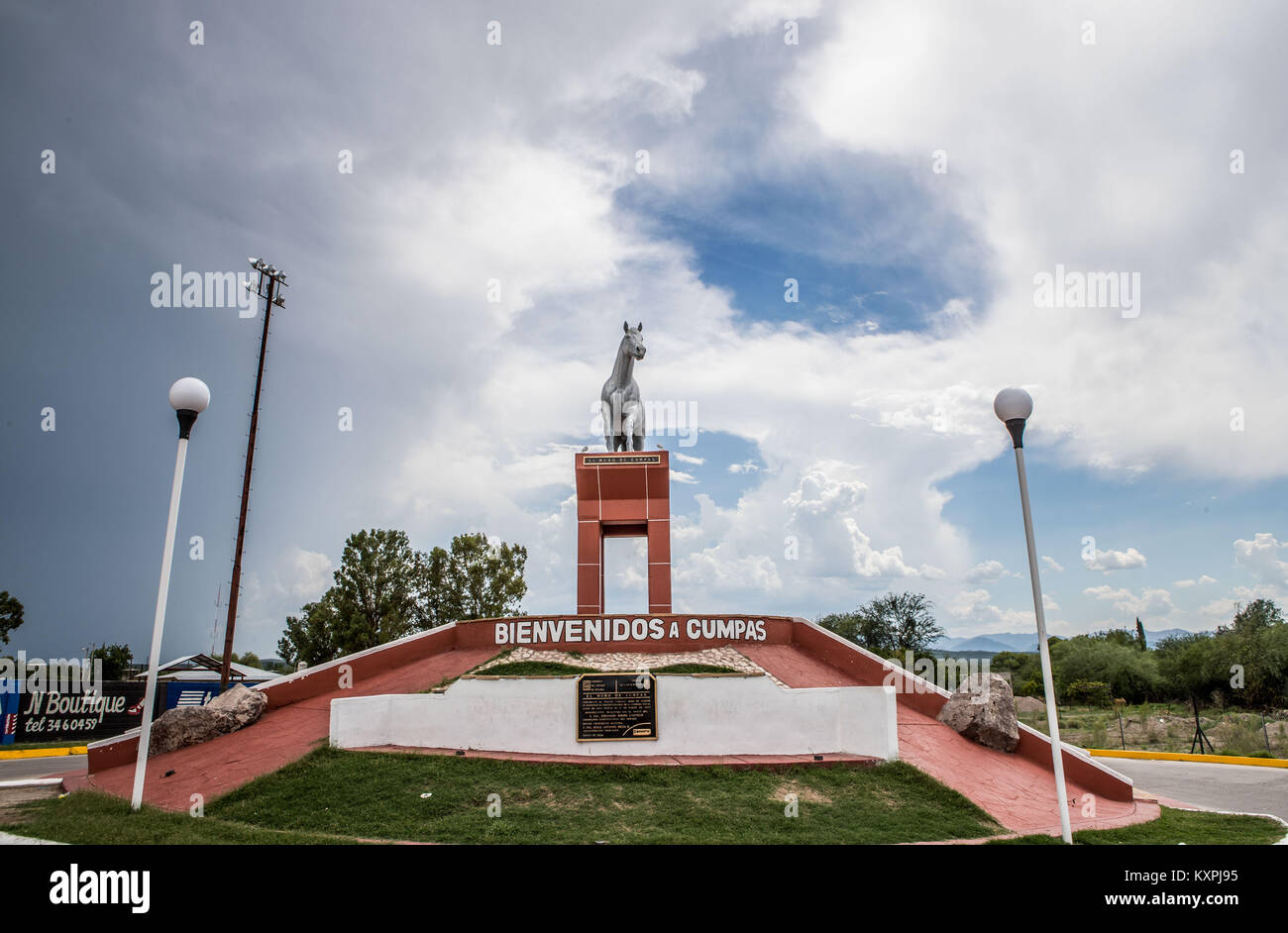 Silver statue in homnor to famous racehorse called El Moro or El Moro ...