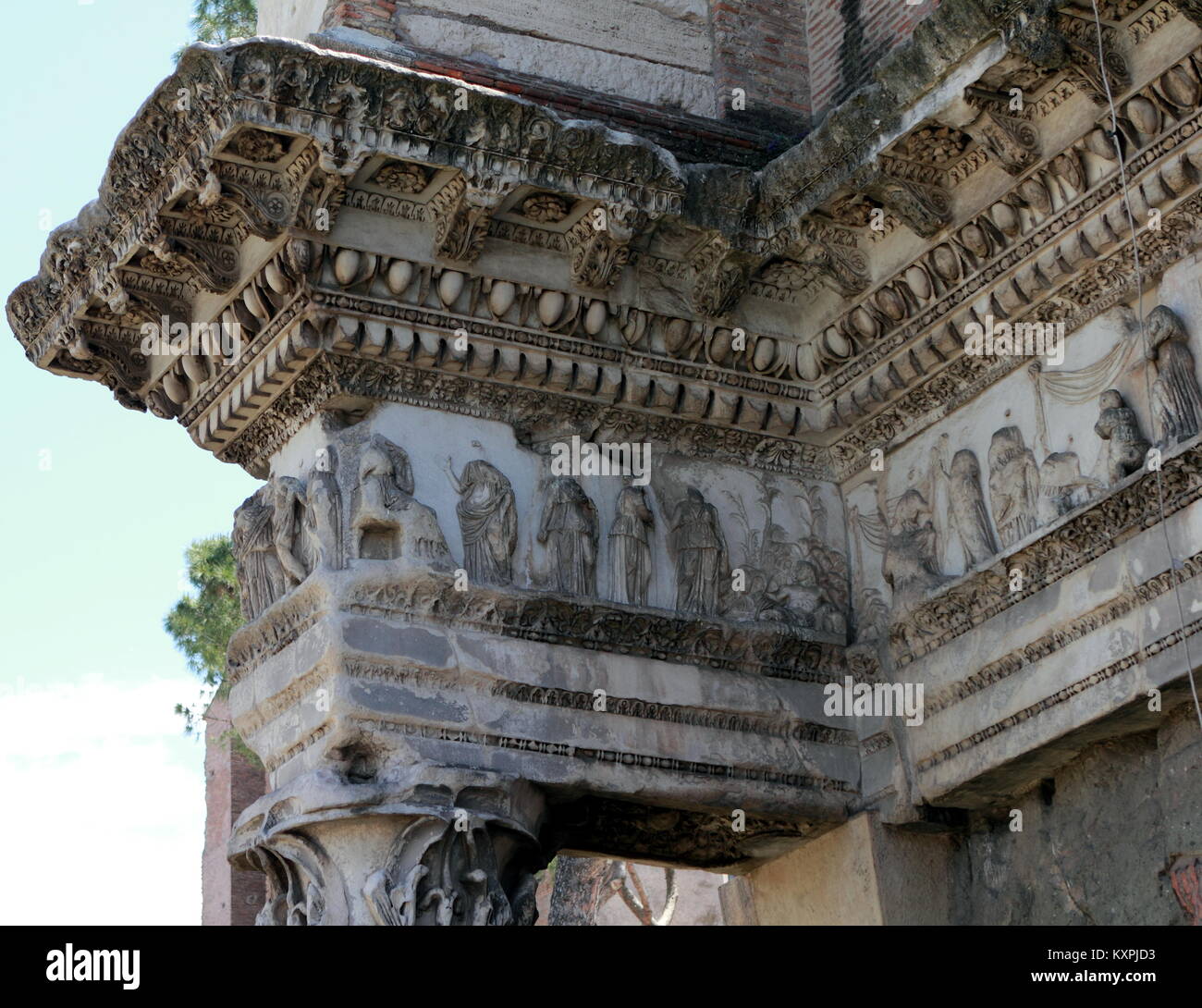 Bas-relief on peristyle at the Temple of Minerva at the Roman Forum in ...