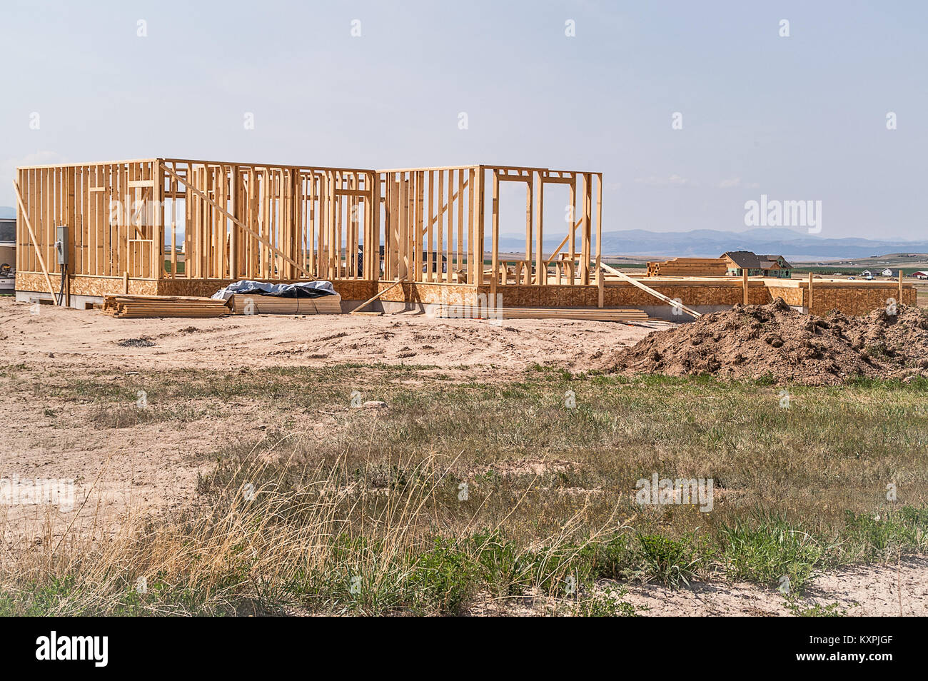 New residential construction in a housing development Stock Photo - Alamy
