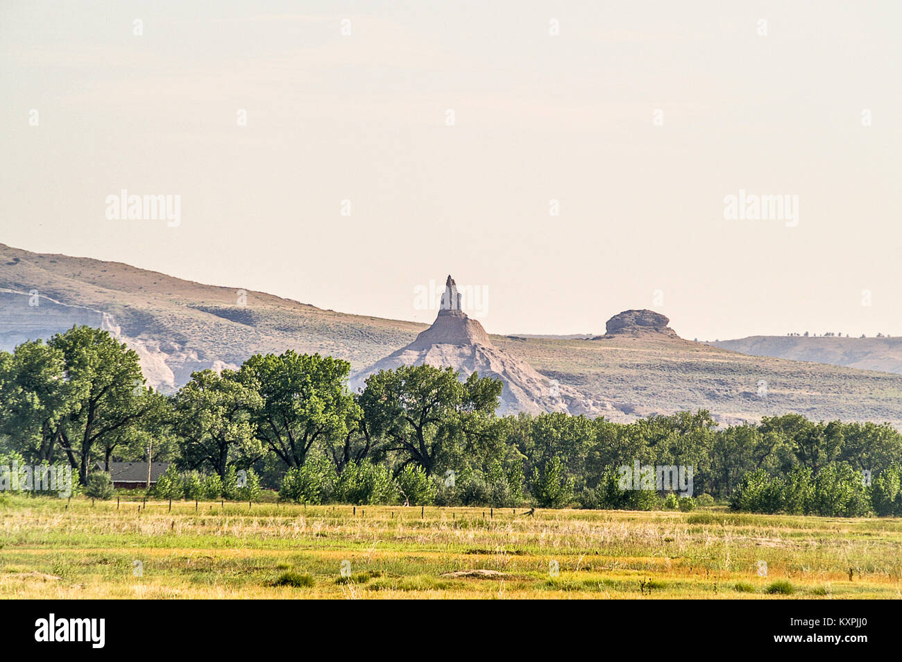 Chimney Rock, a natural geologic formation, was one of the most famous ...