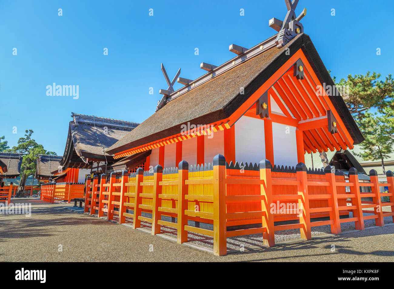 Sumiyoshi Grand Shrine (Sumiyoshi-taisha) in Osaka OSAKA, JAPAN ...
