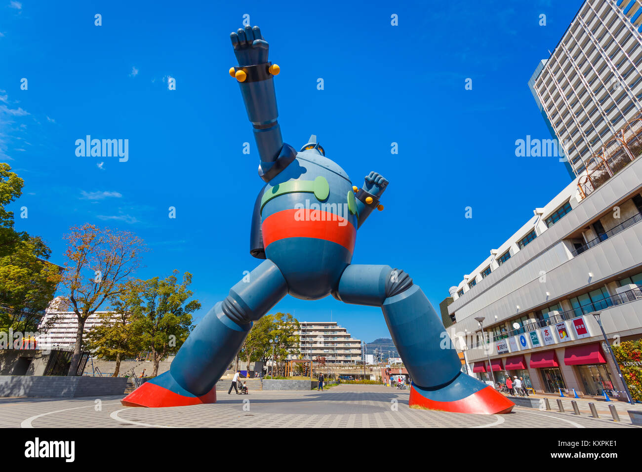 KOBE, JAPAN - OCTOBER 26: Gigantor Robot in Kobe, Japan on October 26 ...