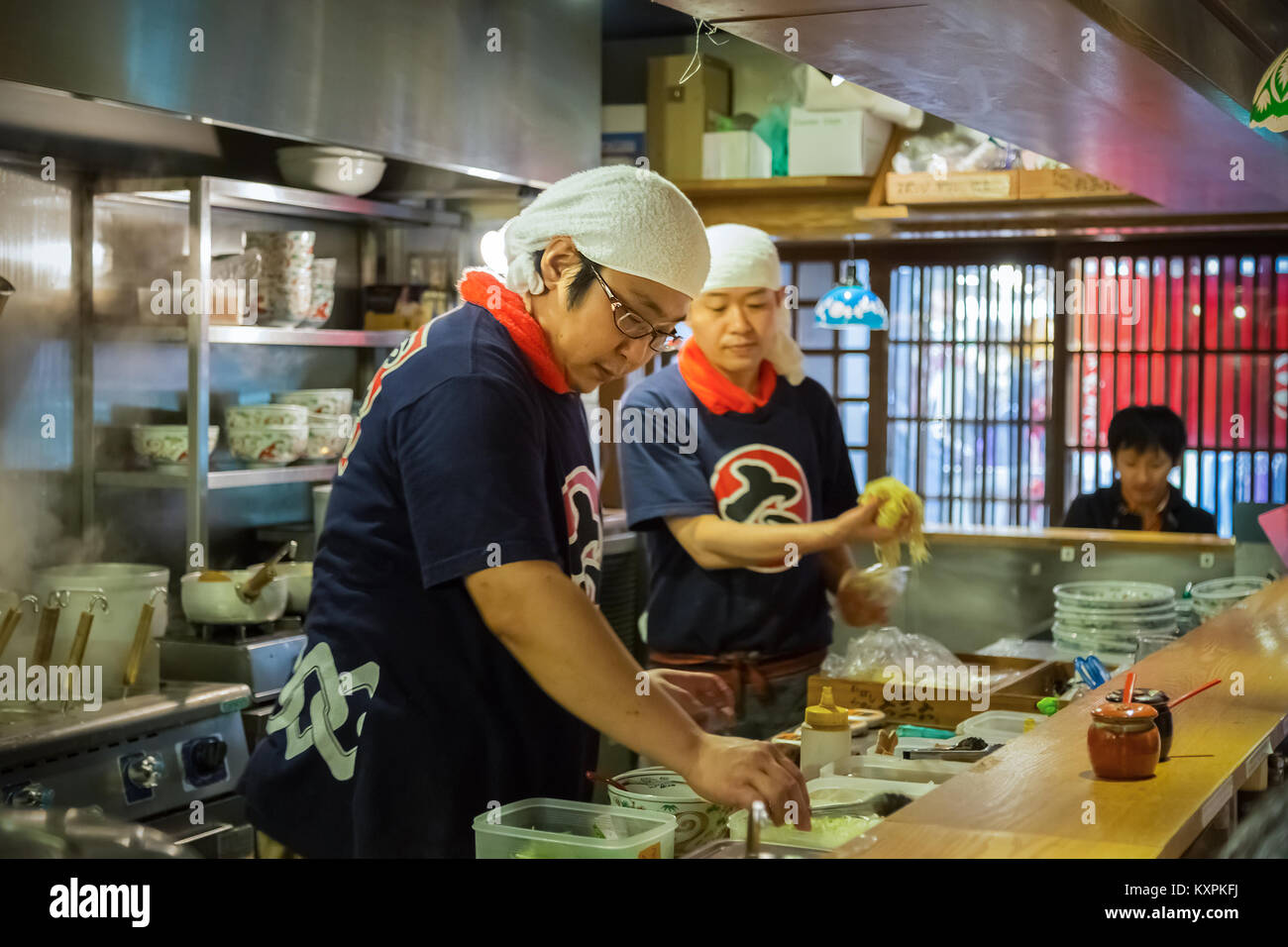 HIMEJI, JAPAN - OCTOBER 25: Japanese Ramen chef in Himeji, Japan on ...
