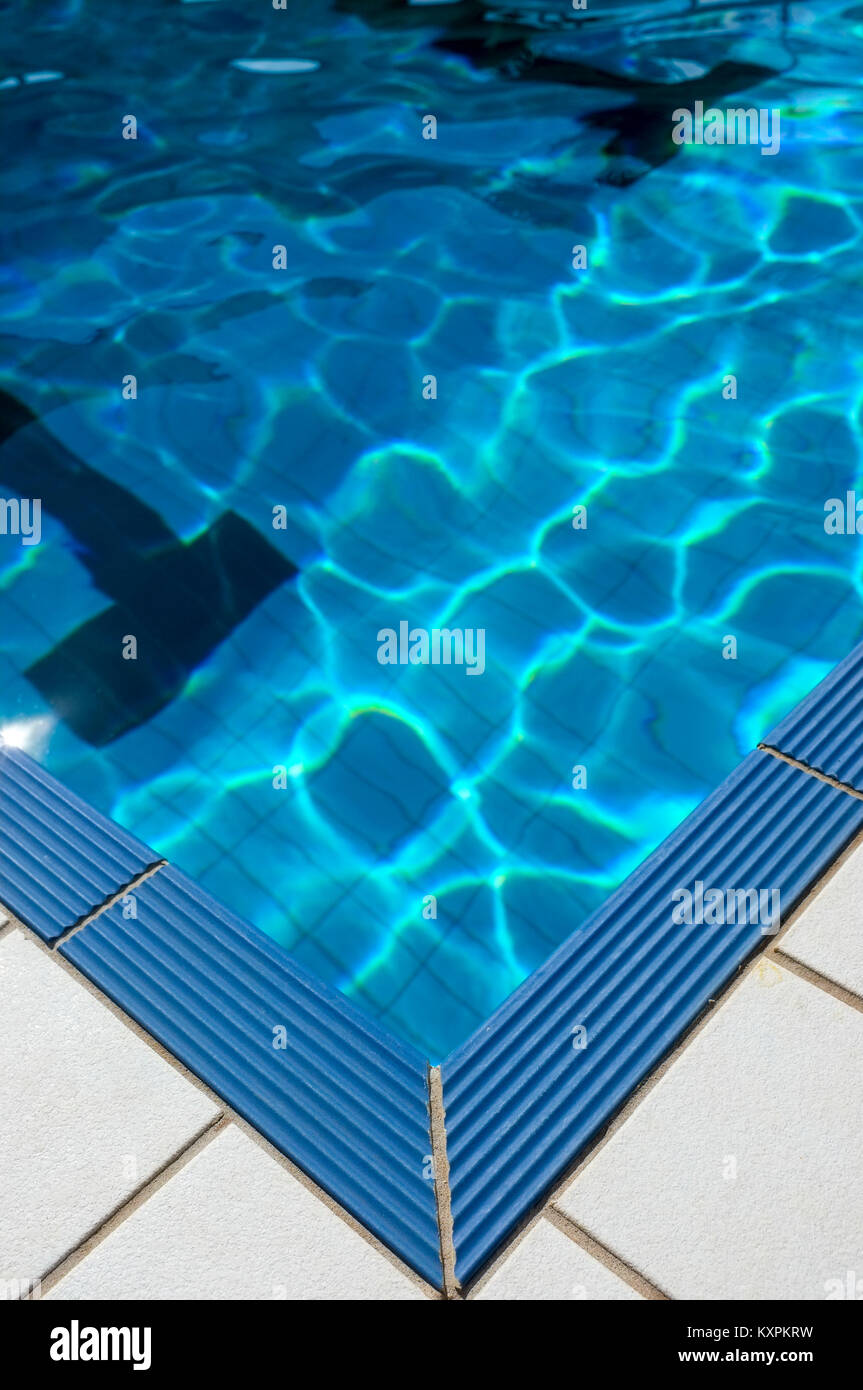 swimming pool corner Stock Photo - Alamy