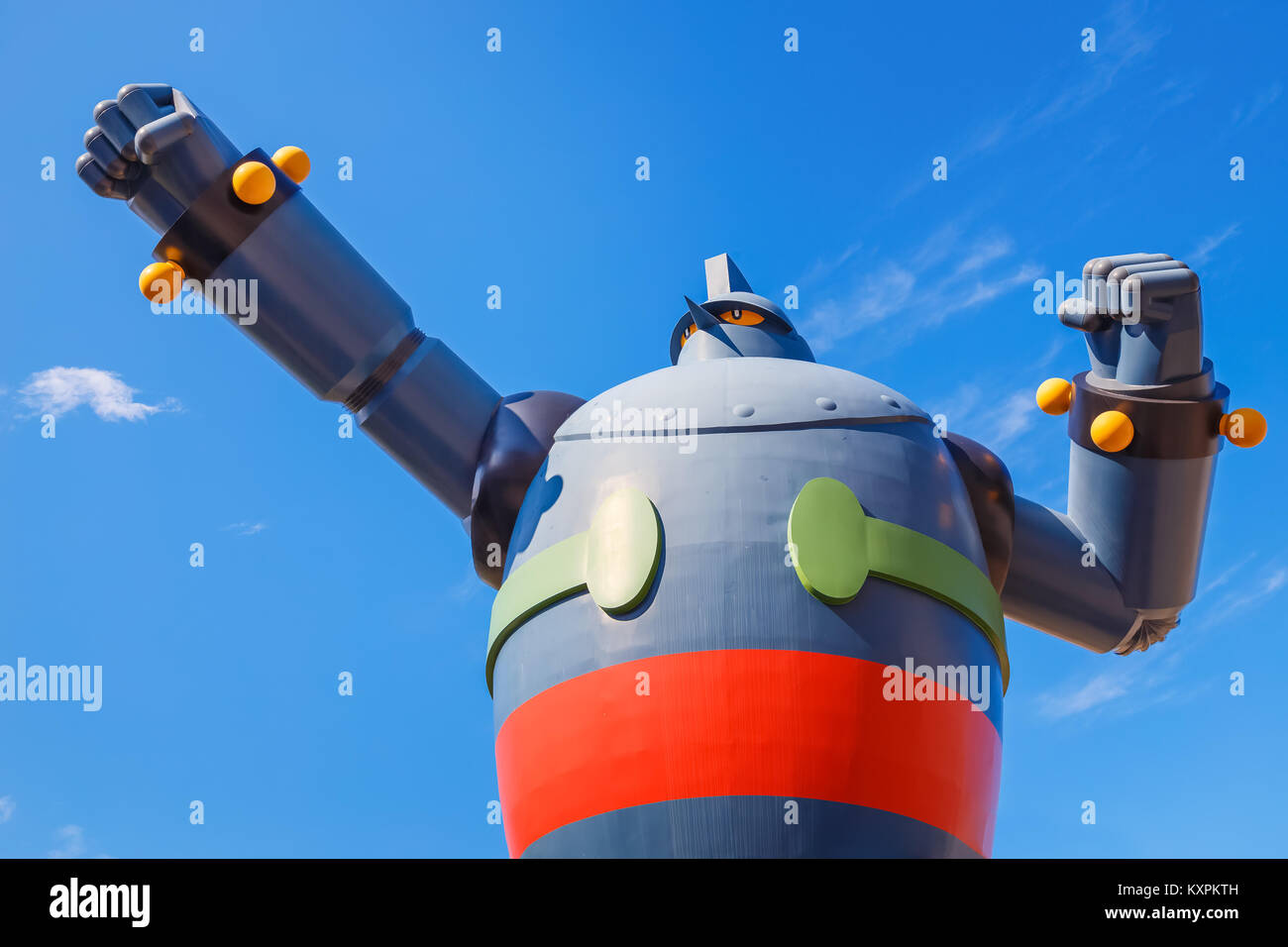 KOBE, JAPAN - OCTOBER 26: Gigantor Robot in Kobe, Japan on October 26 ...