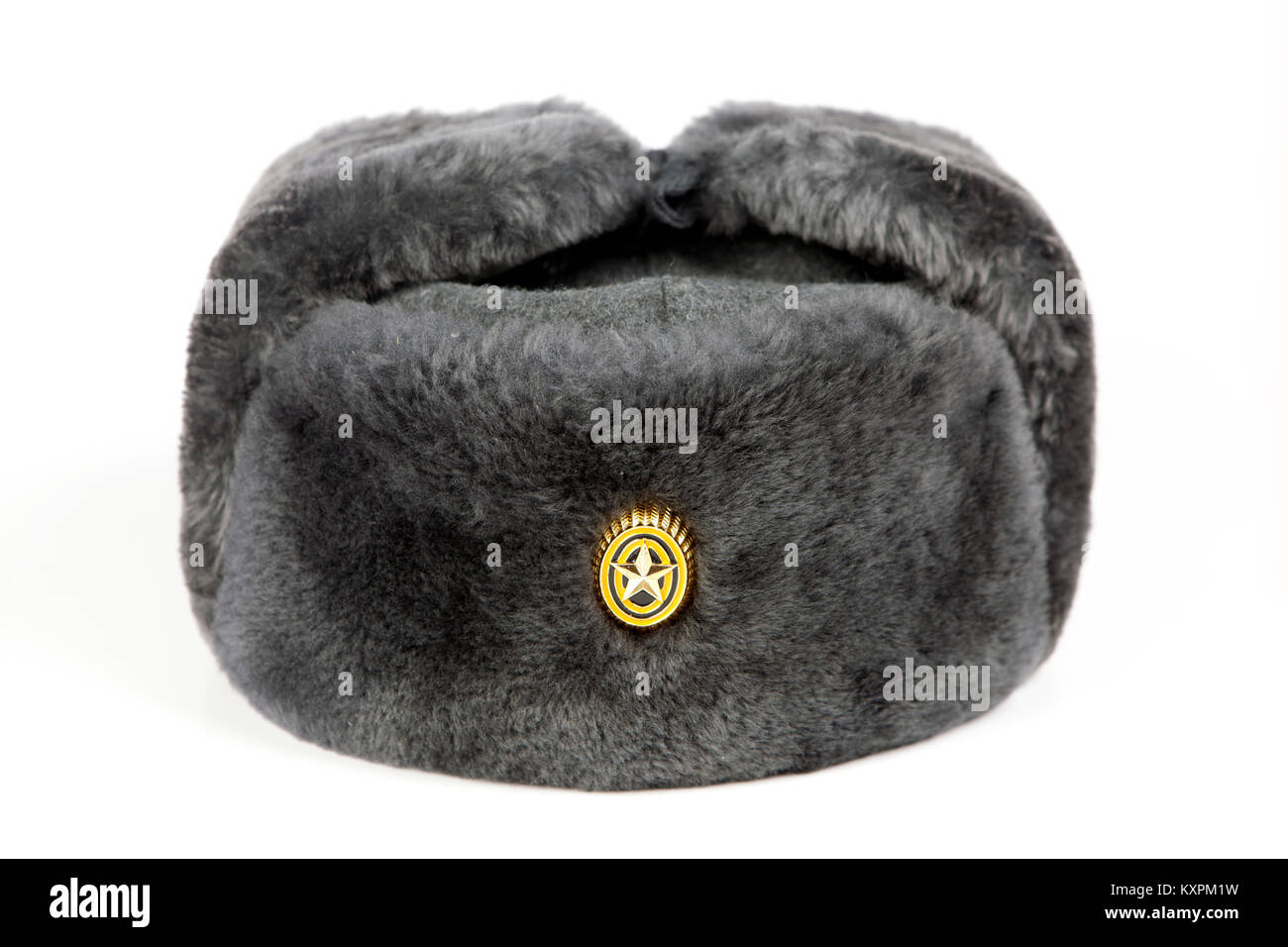 Fur military cap Cut Out Stock Images & Pictures - Alamy