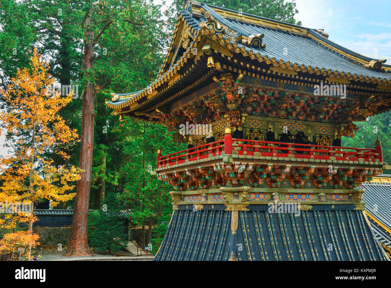 Shoro - A belfry in front of Yomeimon gate of Tosho-gu shrine in Nikko ...