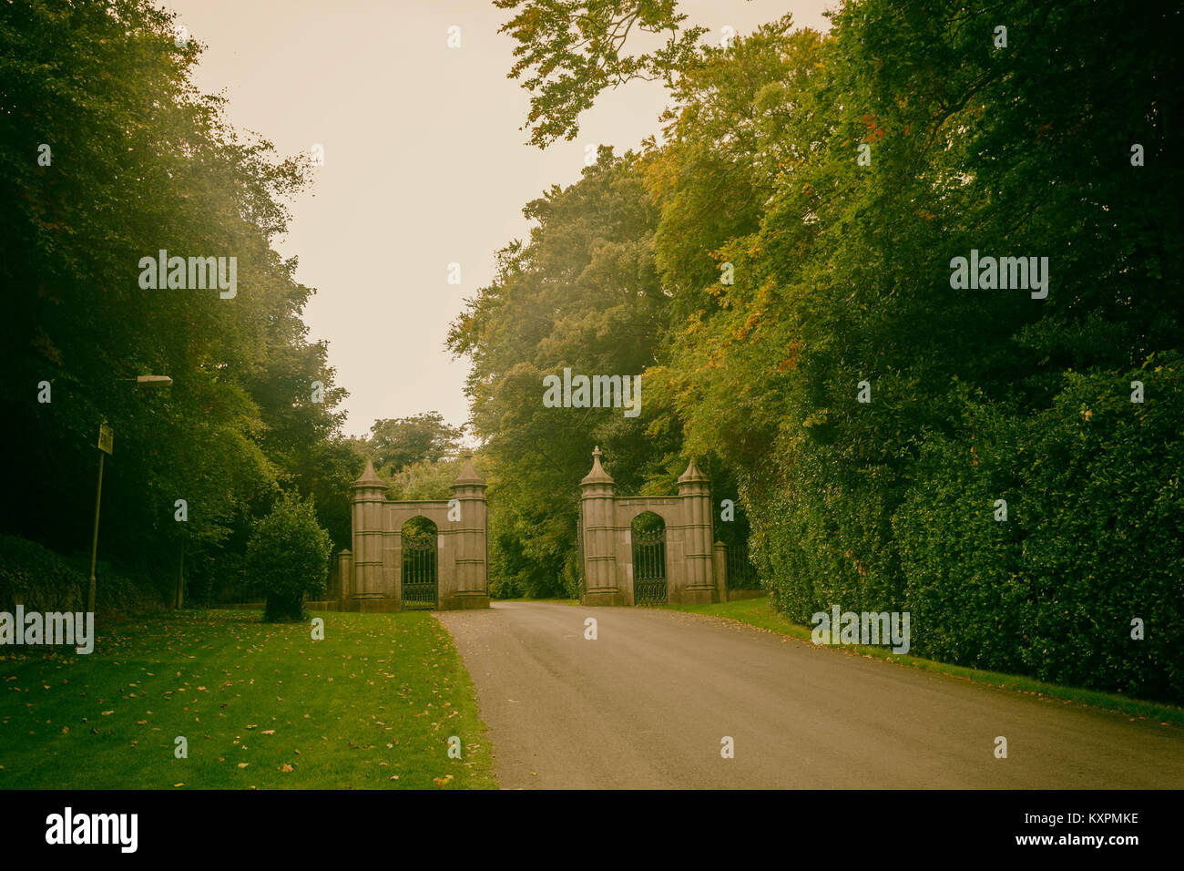 Howth Castle gardens. Howth. Ireland Stock Photo - Alamy