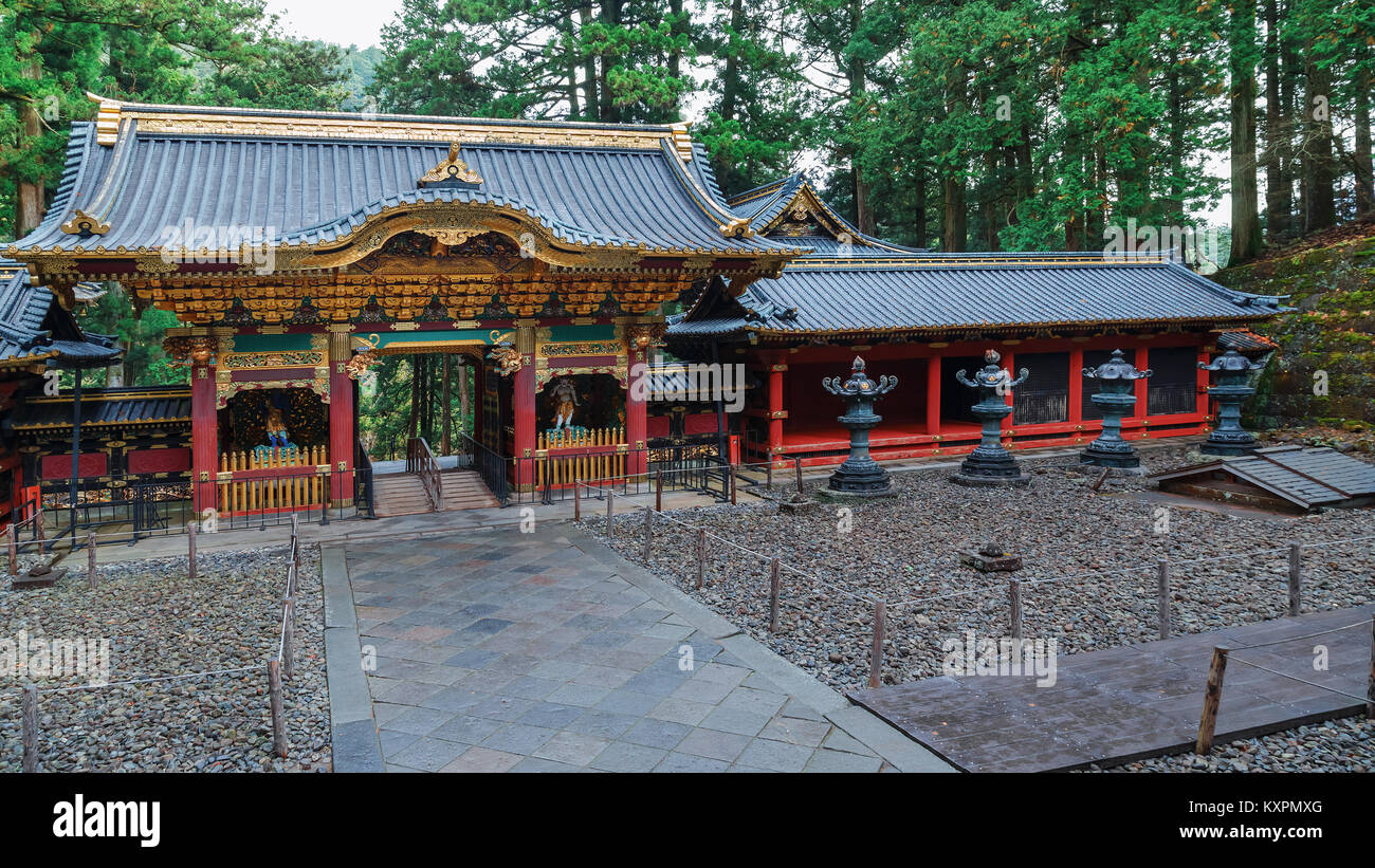Yashamon Gate at Taiyuinbyo - the Mausoleum of Shogun Tokugawa Iemitsu ...