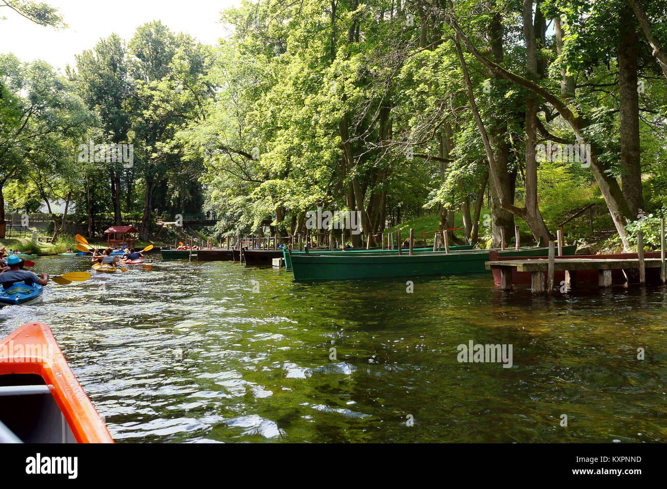 rafting to canoe, tourist base of kayaks and canoes, summer adventure ...