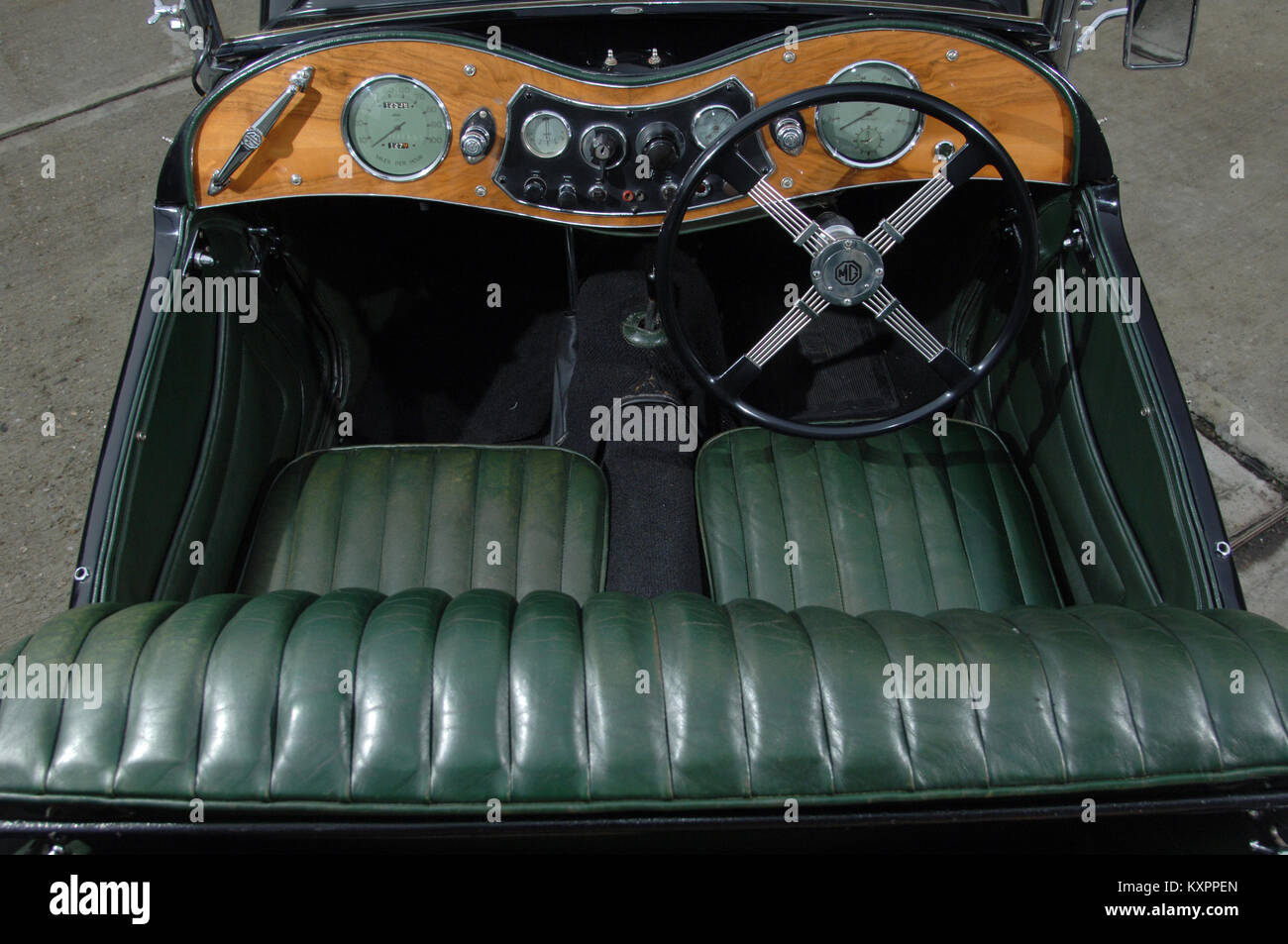 1948 MG TC classic British sports car based on pre-war designs and ...