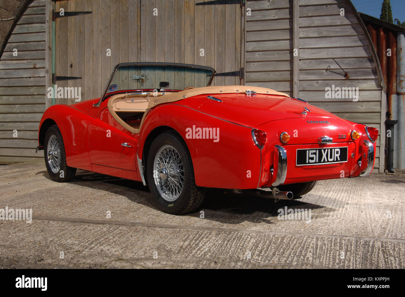 Triumph TR3 1950s classic British sports car Stock Photo - Alamy