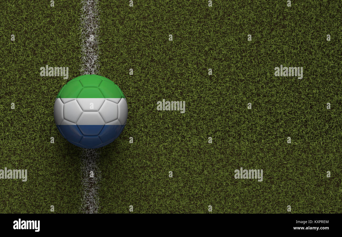 Soccer ball flag sierra leone hi-res stock photography and images - Alamy