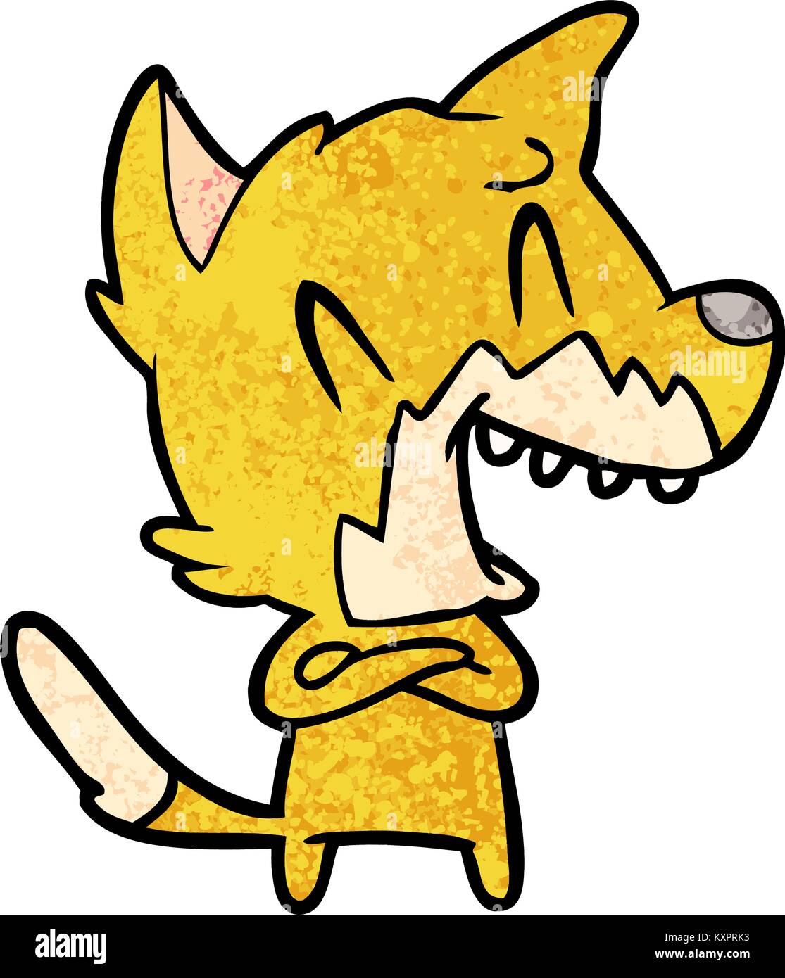 laughing fox cartoon Stock Vector Image & Art - Alamy