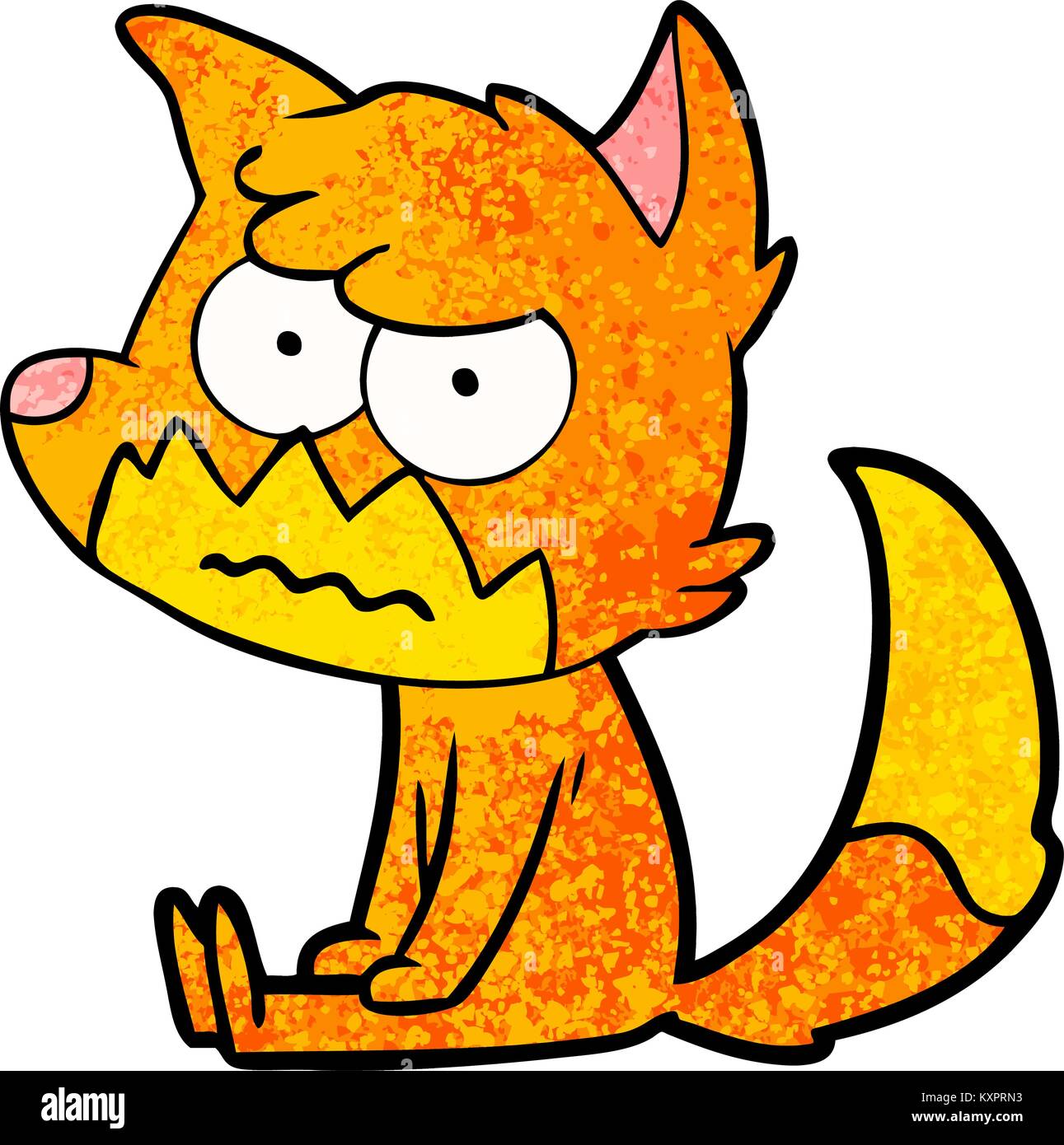 cartoon annoyed fox Stock Vector Image & Art - Alamy