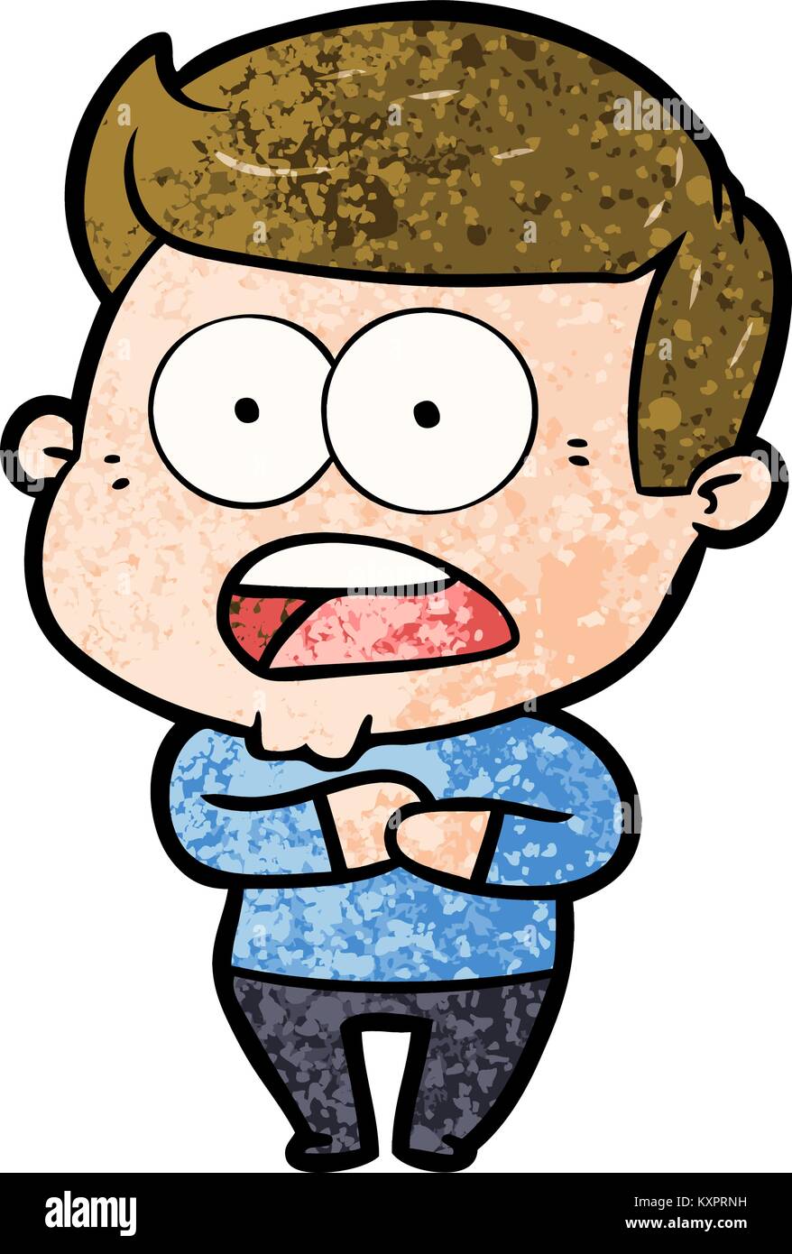 cartoon shocked man Stock Vector Image & Art - Alamy