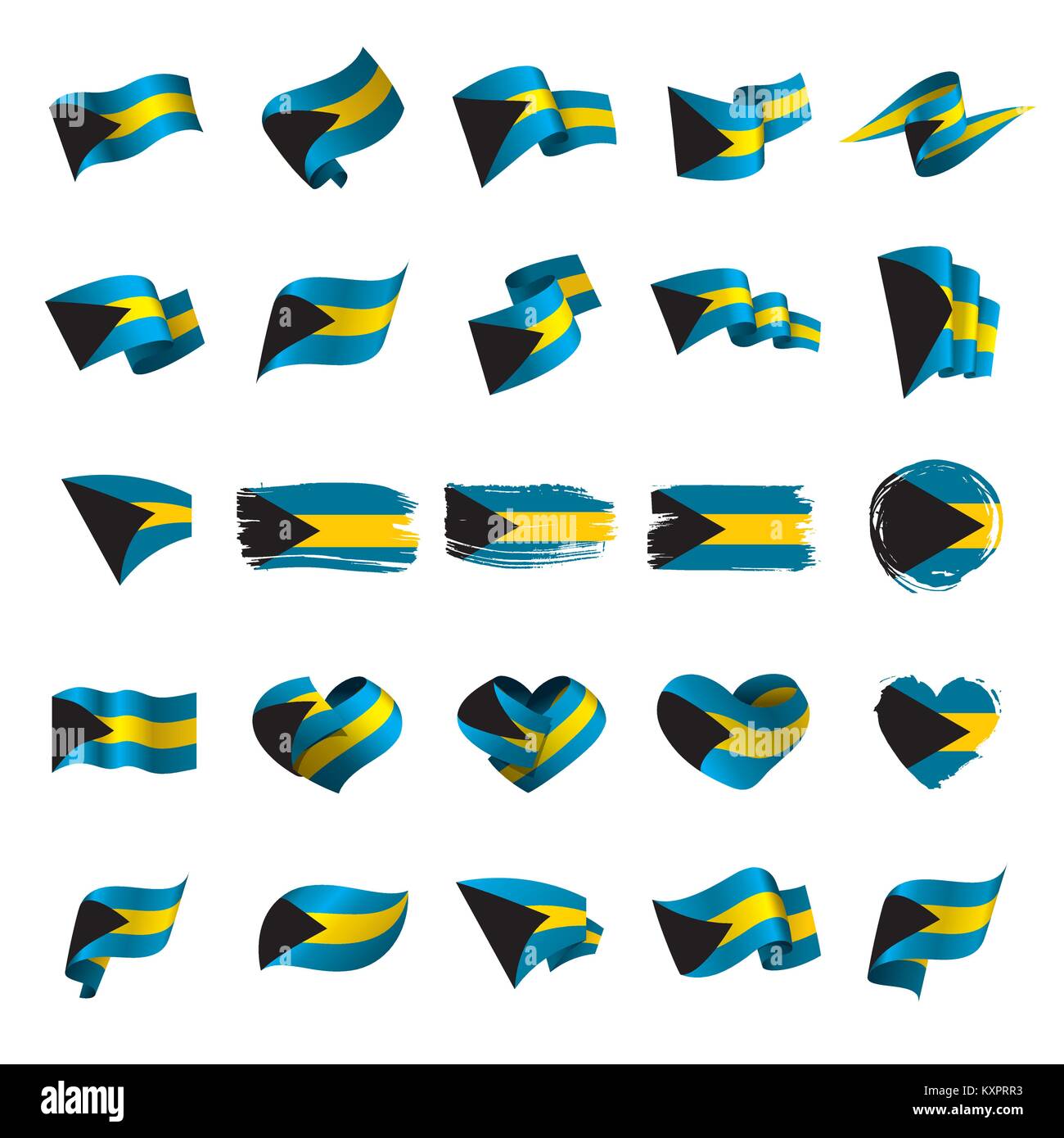 Bahamas flag, vector illustration Stock Vector Image & Art - Alamy