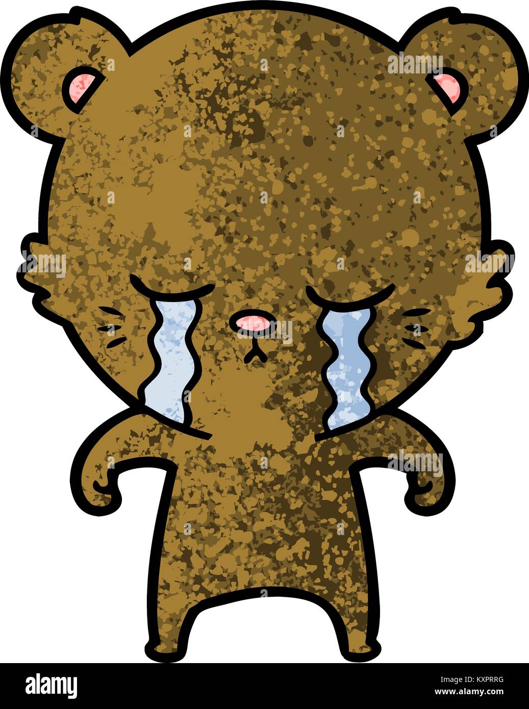 crying cartoon bear Stock Vector Image & Art - Alamy