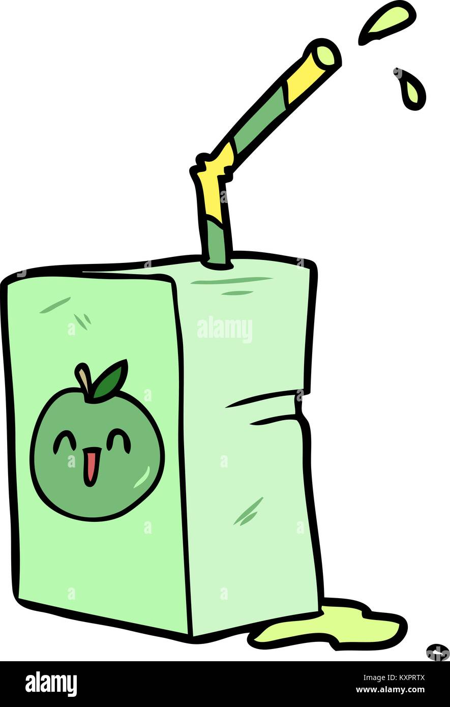 cartoon apple juice box Stock Vector Image & Art - Alamy