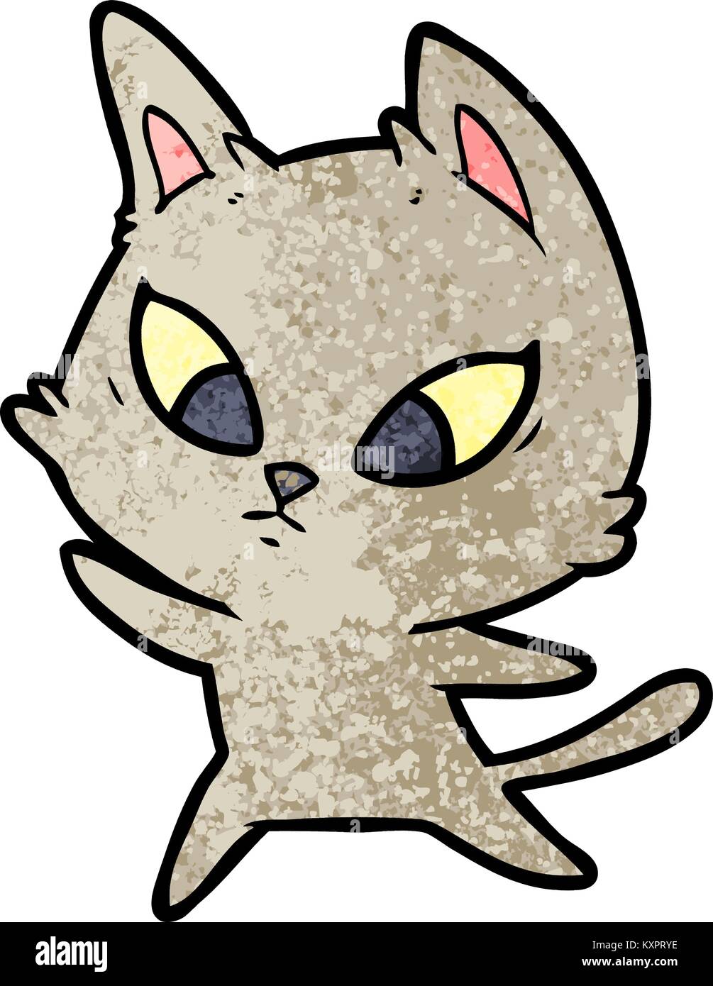 confused cartoon cat Stock Vector Image & Art - Alamy