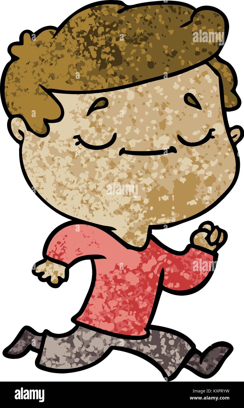 cartoon peaceful man running Stock Vector Image & Art - Alamy