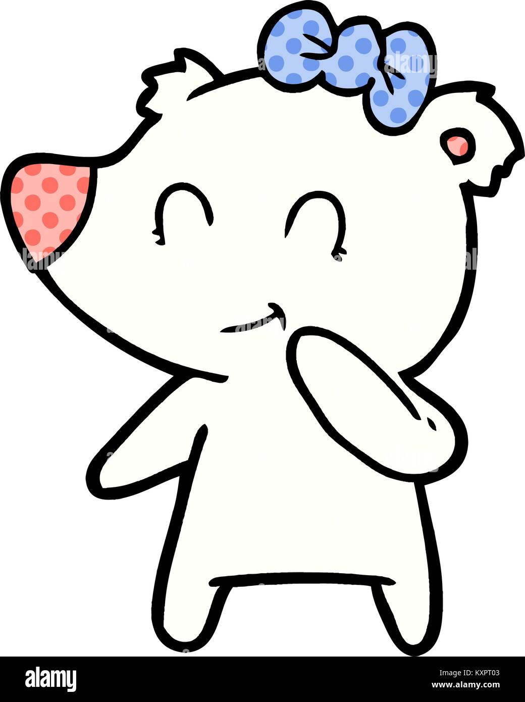 polar bear cartoon Stock Vector Image & Art - Alamy