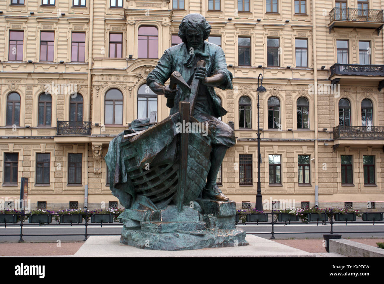 Tsar Peter the Great in St-Petersburg, Russia Stock Photo - Alamy