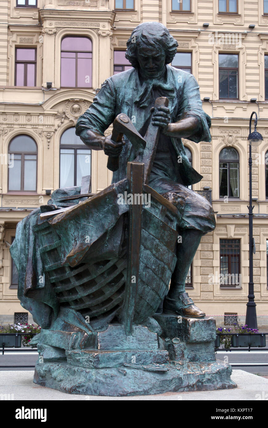 Bronze statue Peter the Great, St-Petersburg Stock Photo - Alamy