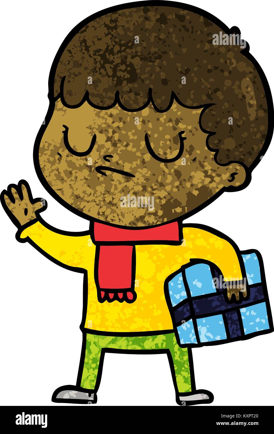 cartoon grumpy boy Stock Vector Image & Art - Alamy