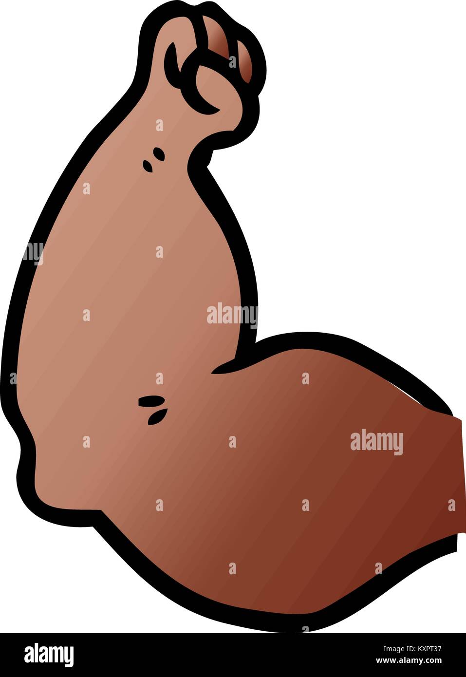 Strong Right Arm Cartoon