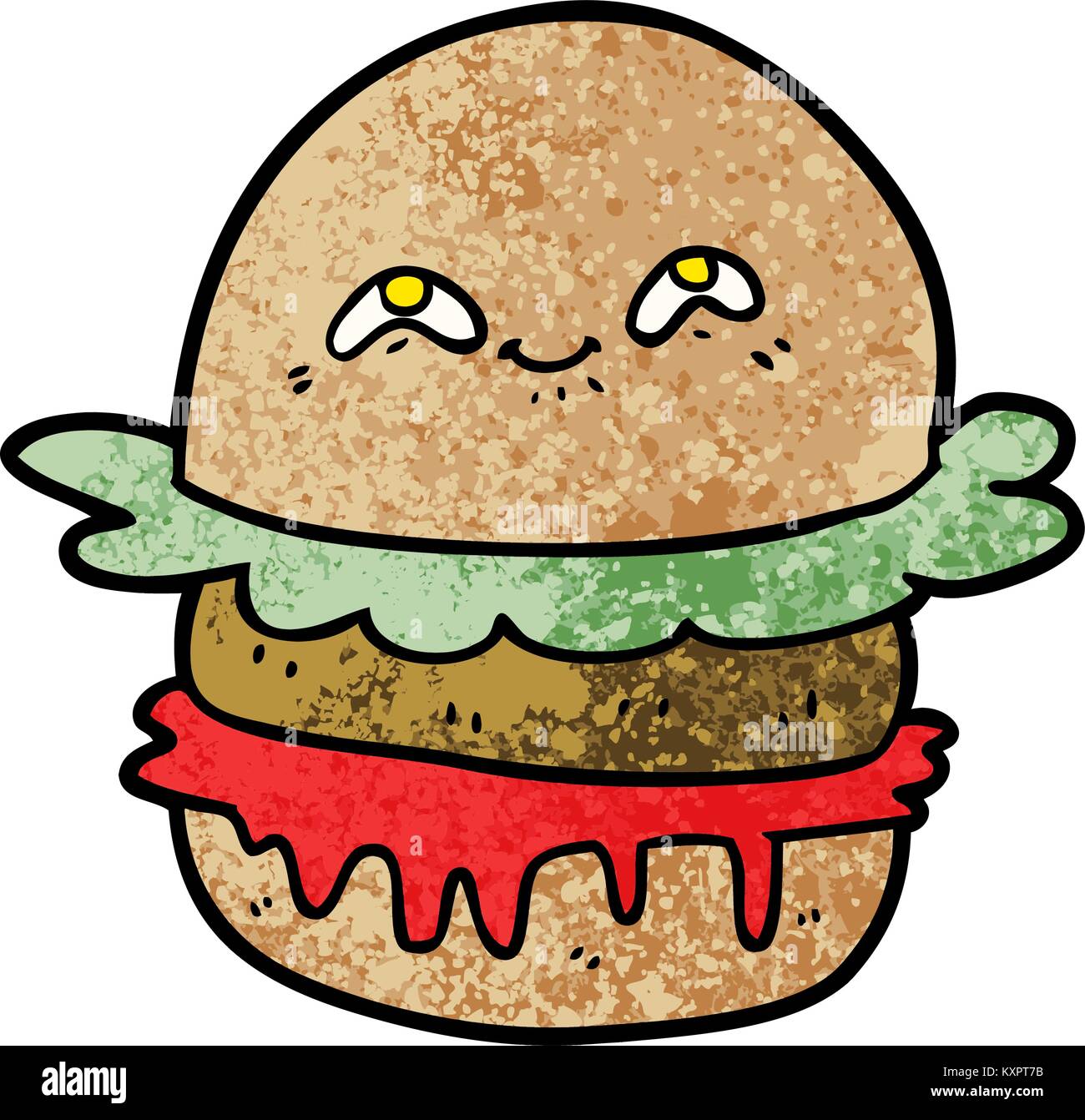 cartoon fast food burger Stock Vector Image & Art - Alamy