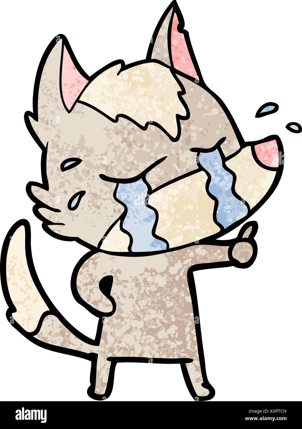 cartoon crying wolf Stock Vector Image & Art - Alamy