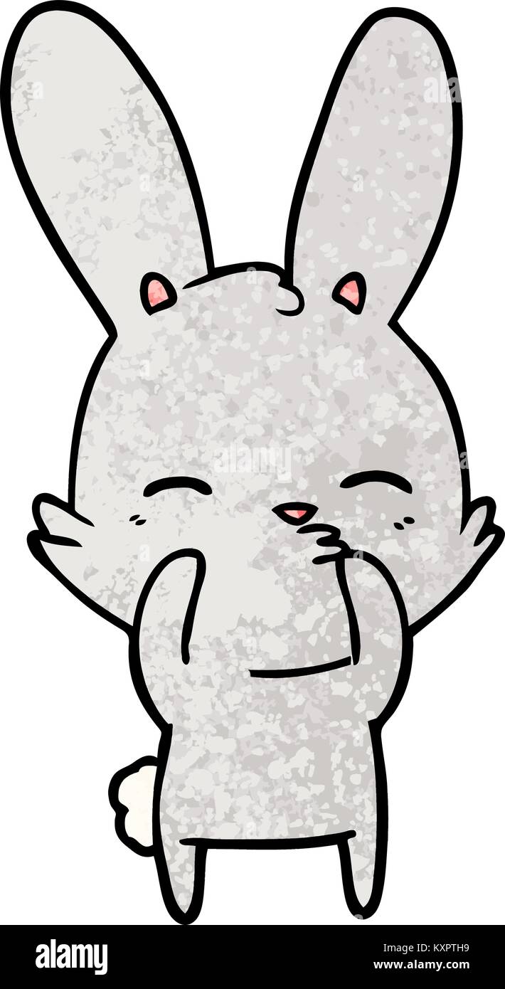 curious bunny cartoon Stock Vector Image & Art - Alamy