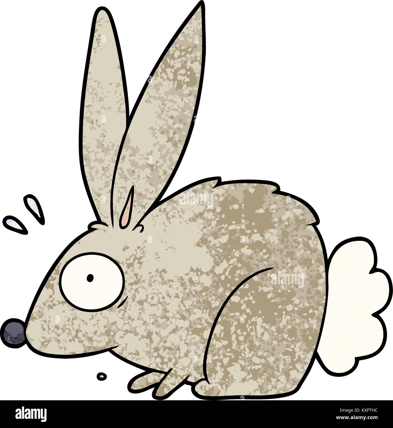 cartoon frightened rabbit Stock Vector Image & Art - Alamy