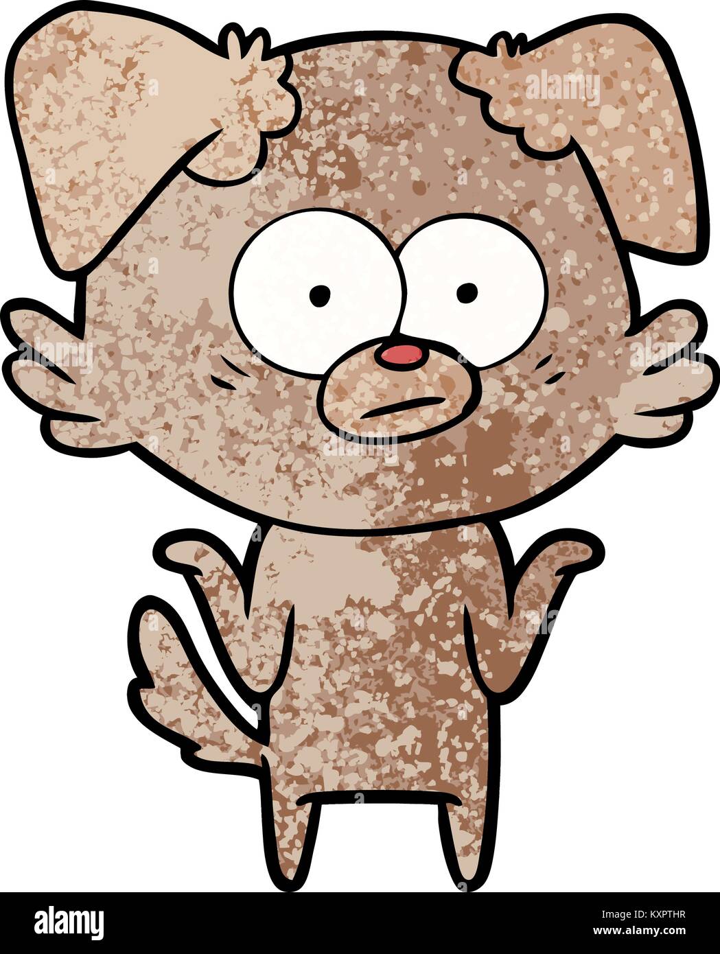 nervous dog cartoon Stock Vector Image & Art - Alamy