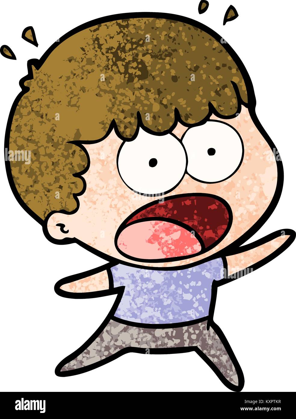 cartoon shocked man Stock Vector Image & Art - Alamy