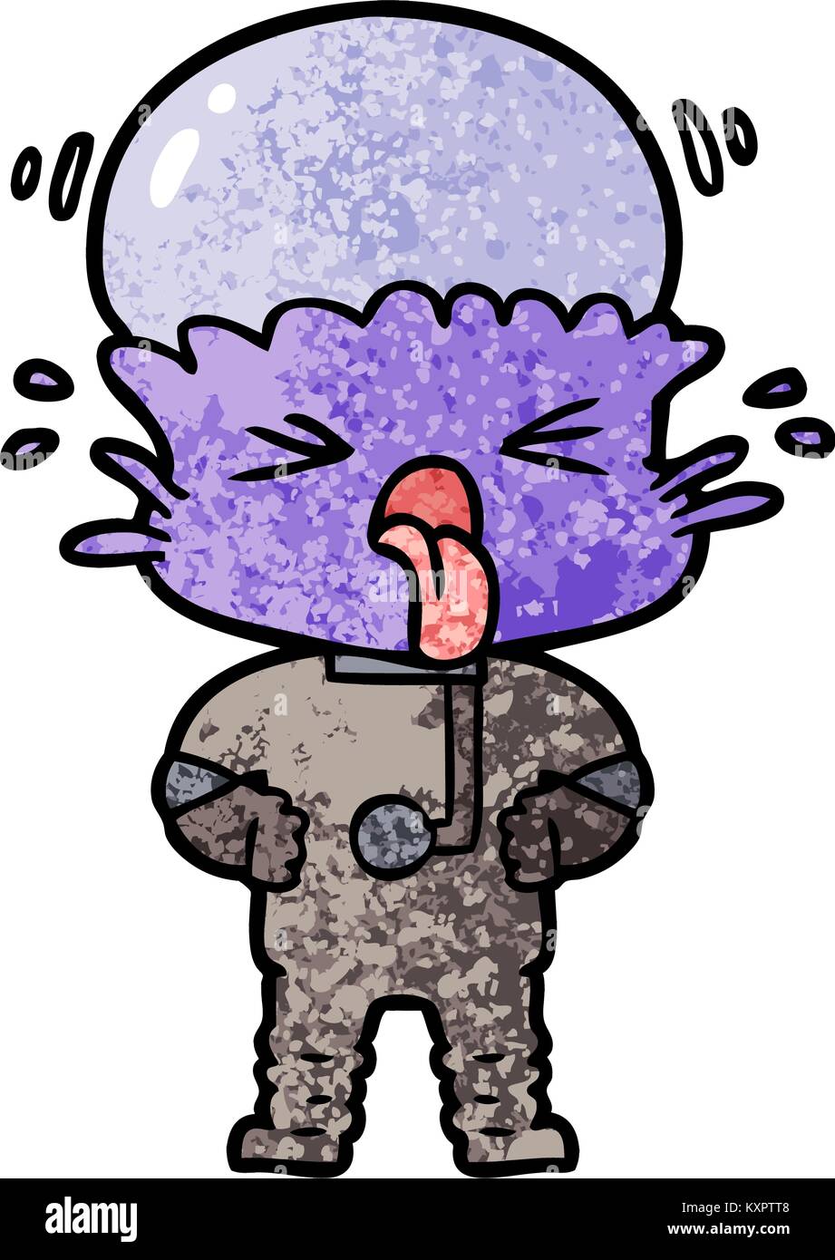 disgusted cartoon alien Stock Vector Image & Art - Alamy