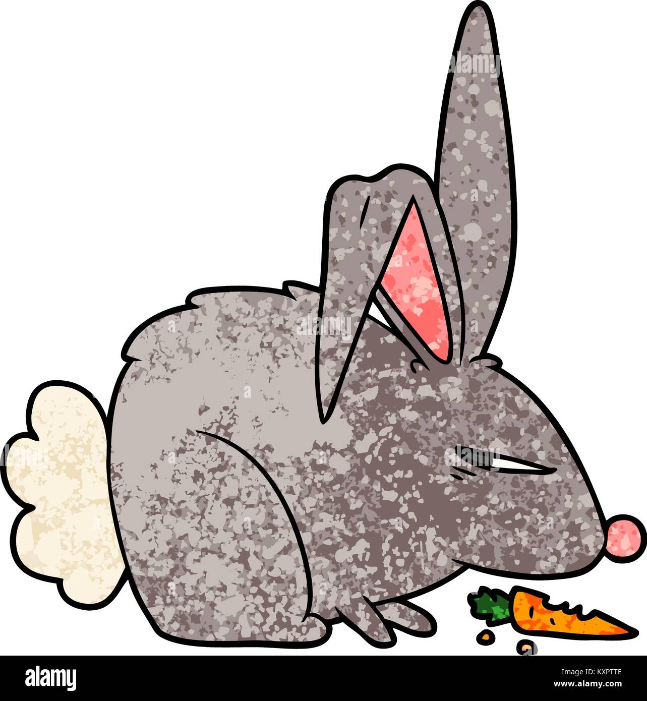 cartoon annoyed rabbit Stock Vector Image & Art - Alamy