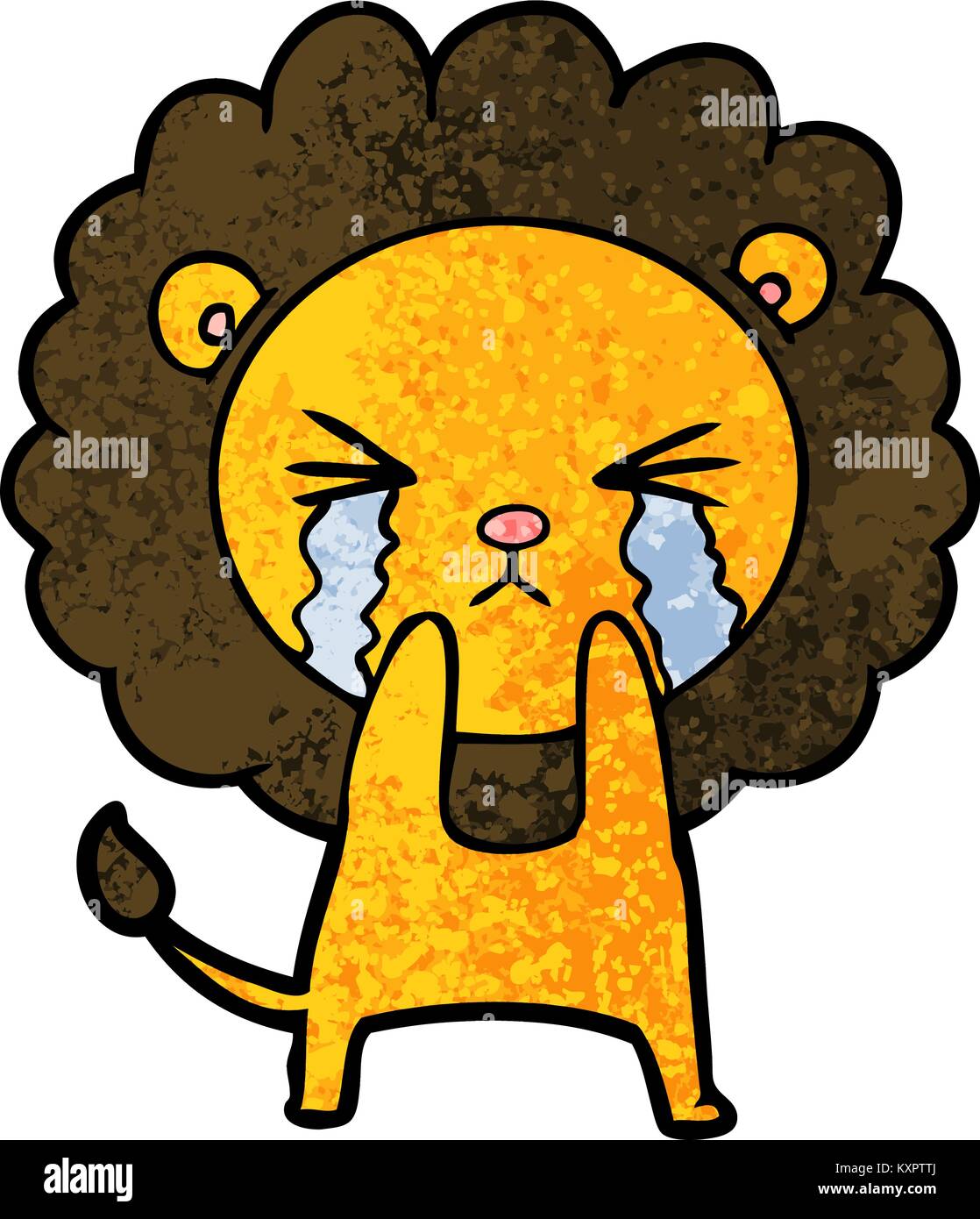 cartoon crying lion Stock Vector Image & Art - Alamy