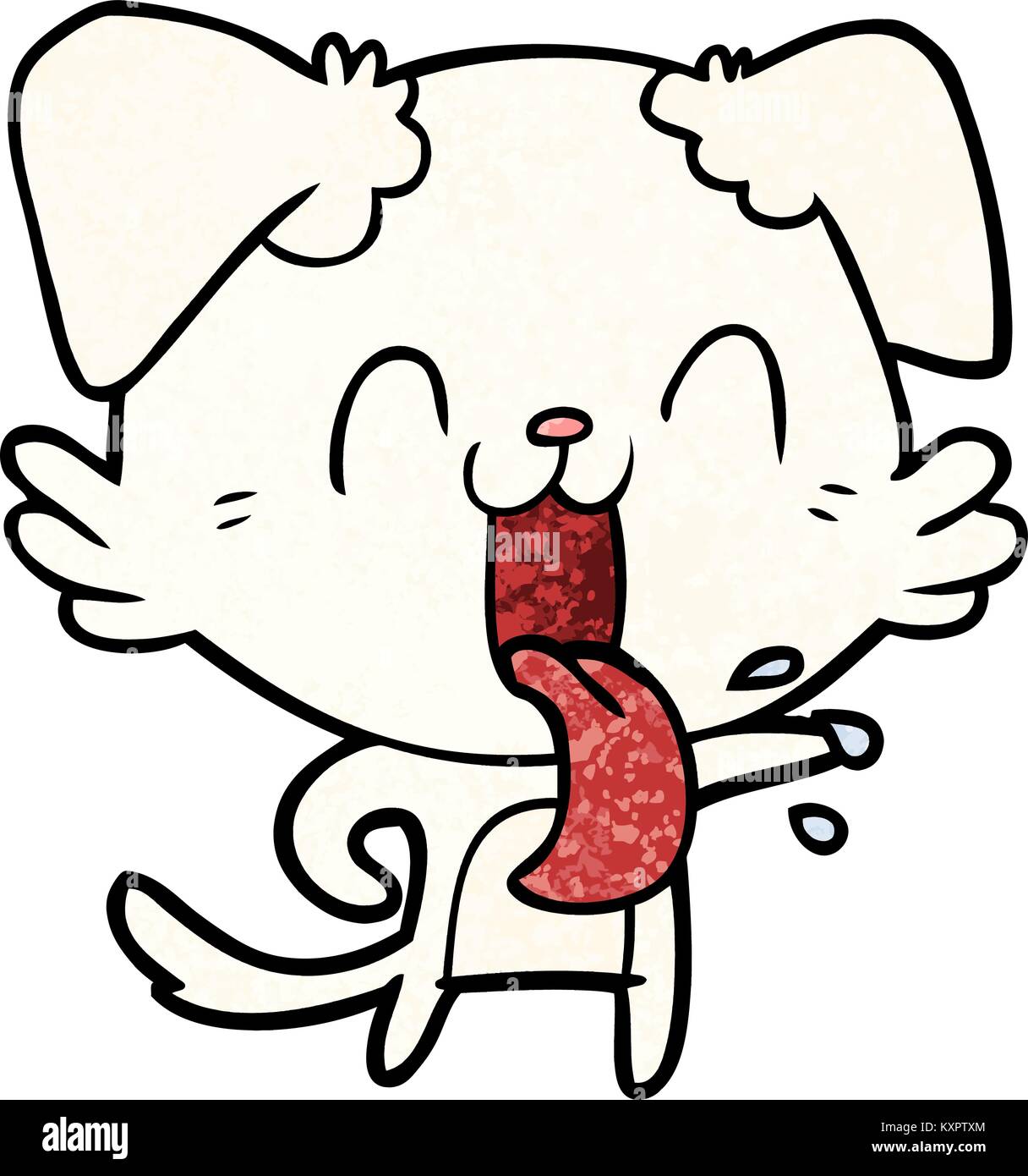 cartoon panting dog Stock Vector Image & Art - Alamy