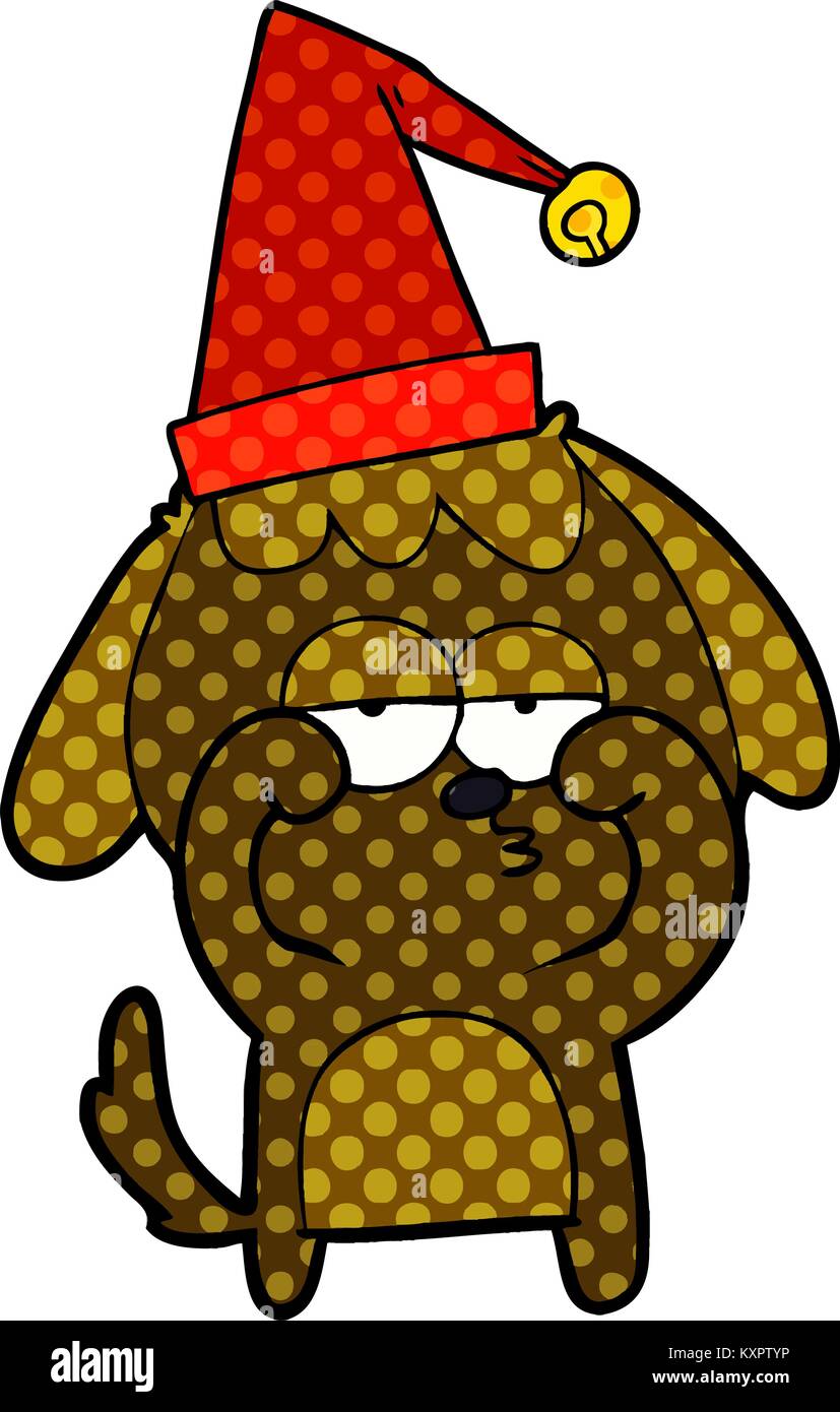 cartoon tired dog Stock Vector Image & Art - Alamy