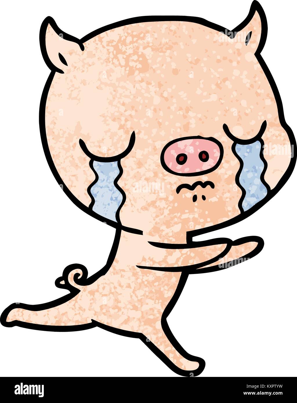 cartoon pig crying Stock Vector Image & Art - Alamy