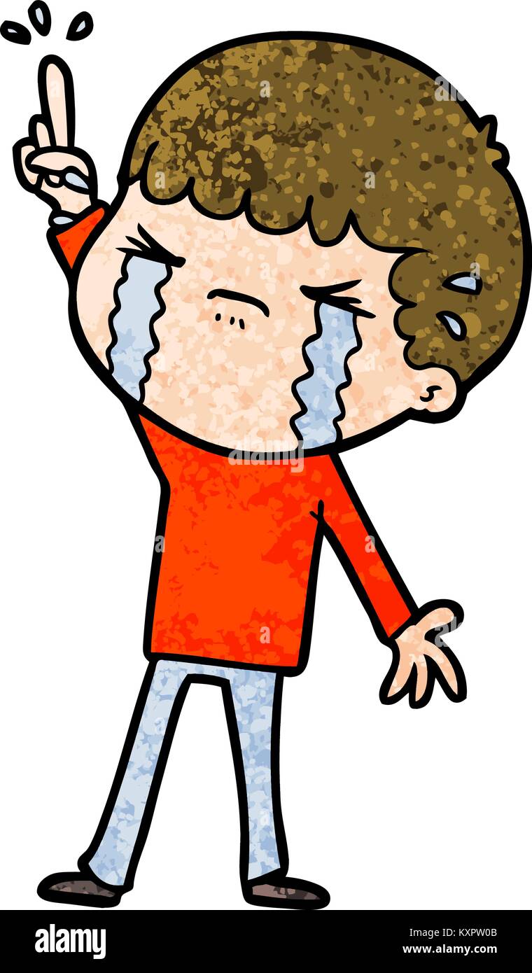 cartoon man crying Stock Vector Image & Art - Alamy